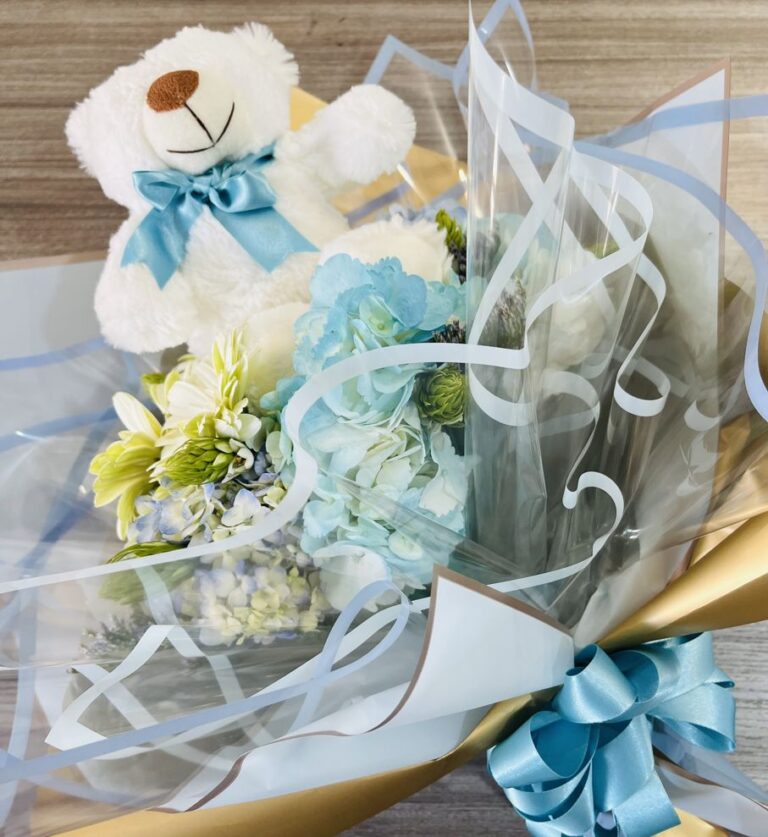 Bouquet nacimiento azul | Floristería Medellín | Ramos de flores