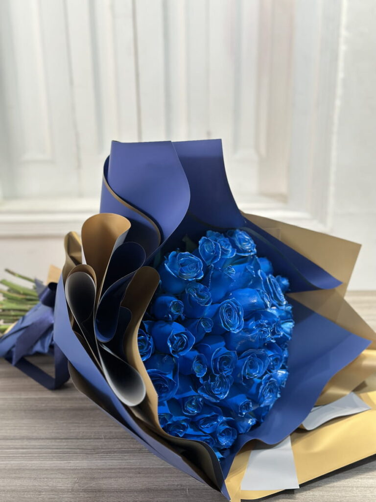 Bouquet luxury azul | Floristería Medellín | Ramos de flores
